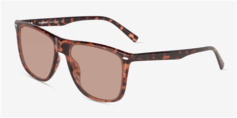 Rainfall Square Tortoise Frame Prescription Sunglasses Eyebuydirect