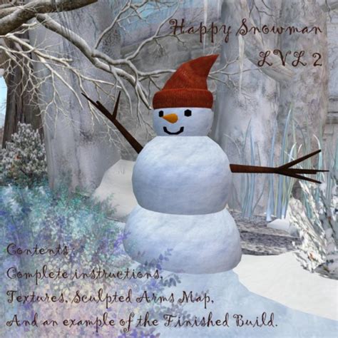 Second Life Marketplace Lvl2 Happy Snowman Class Building Tutorial