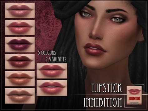 The Sims Resource Inhibition Lipstick By Remus Sirion • Sims 4 Downloads