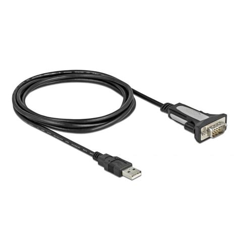 Адаптер Delock Usb A сериен Rs 232 Db9 3 м черен Emag Bg