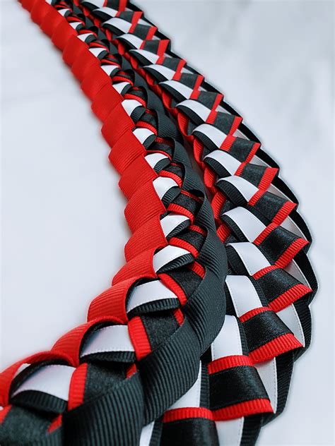 Custom Open Ended Ribbon Lei Graduation Lei Thick High Quality Ribbon