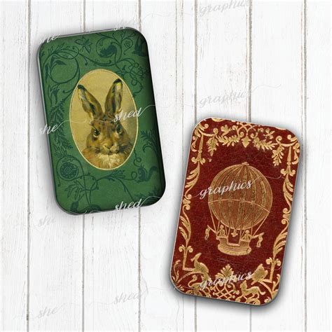 Gilded Bookcovers Altoid Tin Inserts Printable Digital Download