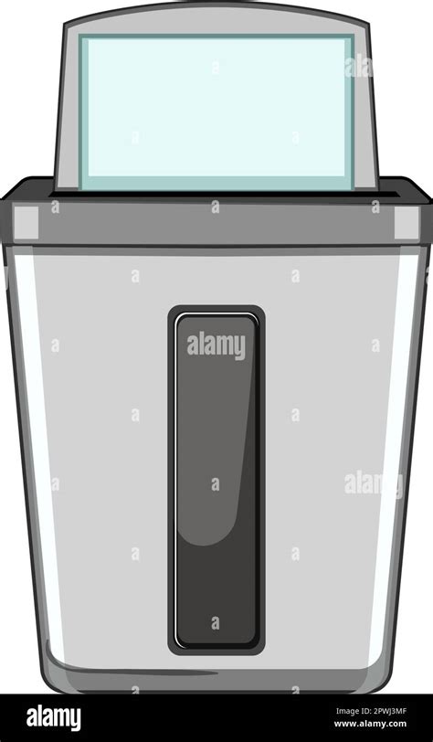 Document Cut Shredder Cartoon Shred Confidential Garbage Destroy