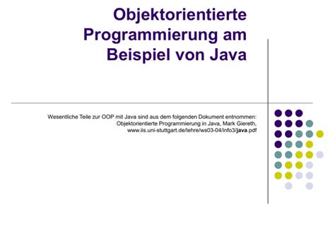Oop Mit Java