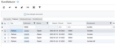 Erp Förbättringar I Kolumnsök Efter Fee Visma Community