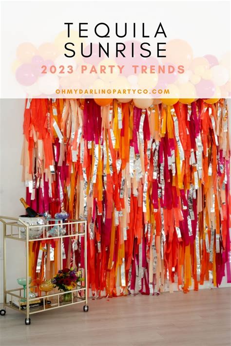 Unforgettable Tequila Sunrise Bachelorette Party With Festive Fringe