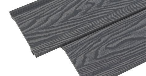 Clickclad Anthracite 3 6m Woodgrain Composite Cladding