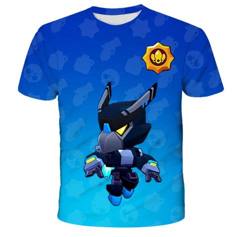 Summer Tops Brawl Stars Dark Mecha Crow T Shirt Brawl Stars