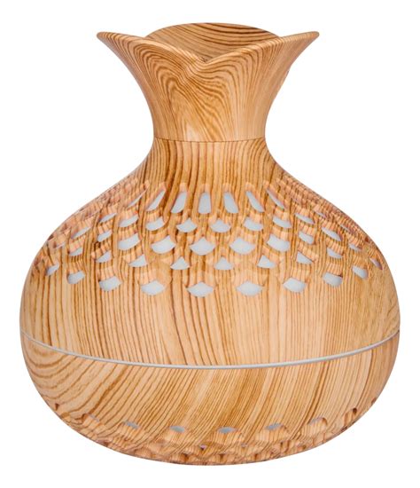 Humidificador Difusor Lámpara Colorida Light Wood Grain Cafe Coppel