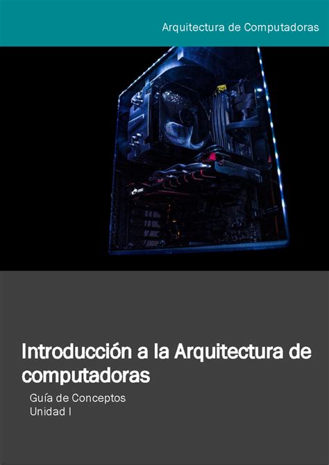 arquitectura de computadores u1 arquitectura de computadoras