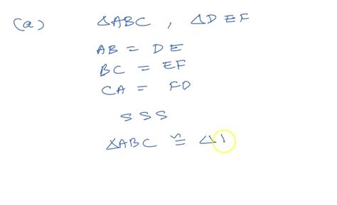 Solved Triangle Abc Is Congruent To Triangle Edf So Kiran Knows That