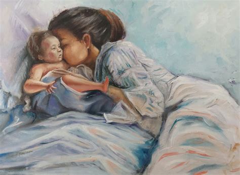 Mothers Love Drawing Mykhailo Slepukhin
