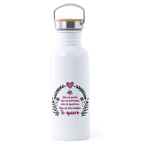 Botella Acero Inox Ella Es Fuerte Linformal Design