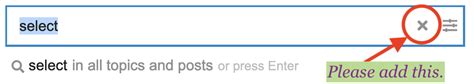 Please Add X To Clear Search Box Request A Feature Notionapps
