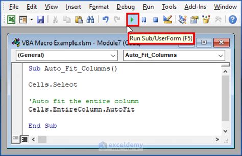 Macro Examples In Excel VBA ExcelDemy