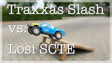 Traxxas Slash Vs Losi Ten SCTE 1 0 2 0 Bash Race Crash YouTube