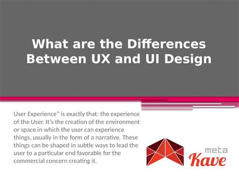 Pptx What Are The Differences Between Ux And Ui Design Dokumentips