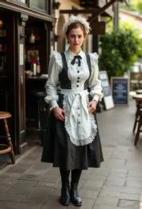 Victorian Barmaid Costume Face Swap