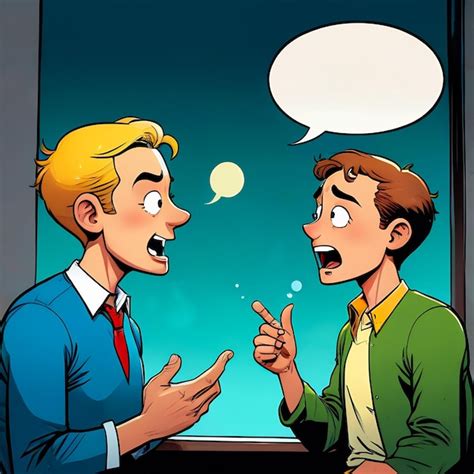 Premium Photo Comic Speech Bubbles Comic Scene With A Talking Comic