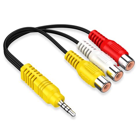 Av Adapter Video Av Component Adapter Cable Replacement For Tcl Tv 3 Rca To Av Input Adapter