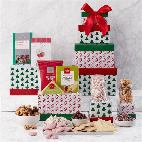 Winter Wonderland Holiday Treats Tower 5999 Hickory Farms