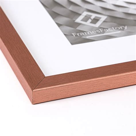 FramesFactory Holz Bilderrahmen Hekla MDF 13x18 Cm Rose Gold