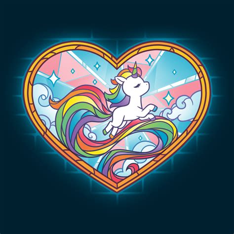 Stained Glass Unicorn Funny Cute And Nerdy T Shirts Teeturtle