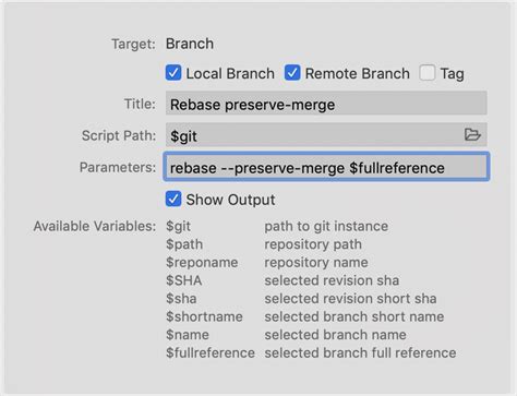 Feature Request Rebase With Preserve Merges · Issue 616 · Fork Dev
