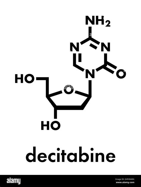 Decitabine Drug Molecule Skeletal Formula Stock Vector Image And Art Alamy