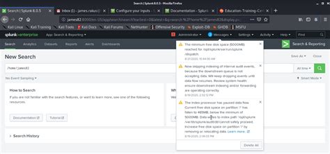 Problem As Per Screen Shot 500mb Min Disk Space Splunk Community