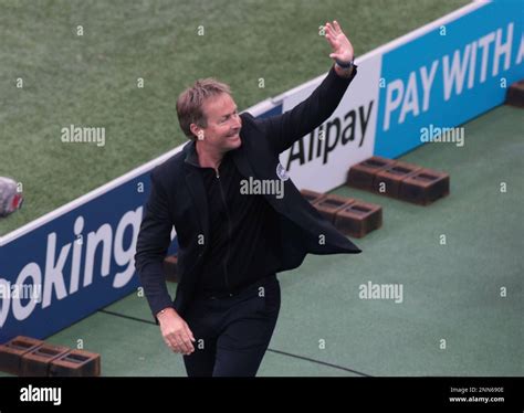 Denmarks Manager Kasper Hjulmand Waves To Supporters Before The Euro