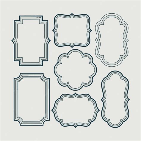 A Collection Of Frames With A Design That Says Verticle Premium Ai Generated Vector