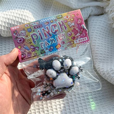 Taba Squishy Cat Paw Squeeze Toys Kawaii Squishies Pvc Sensory Toys Stress