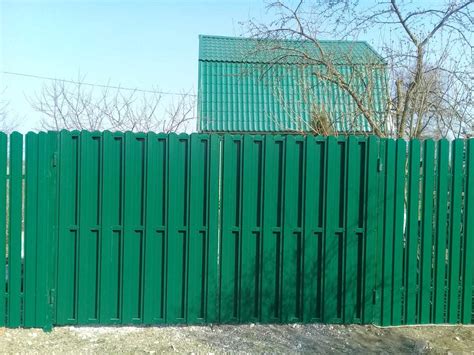 Евроштакетник зеленый мох - двухсторонний - novy-zabor.ru