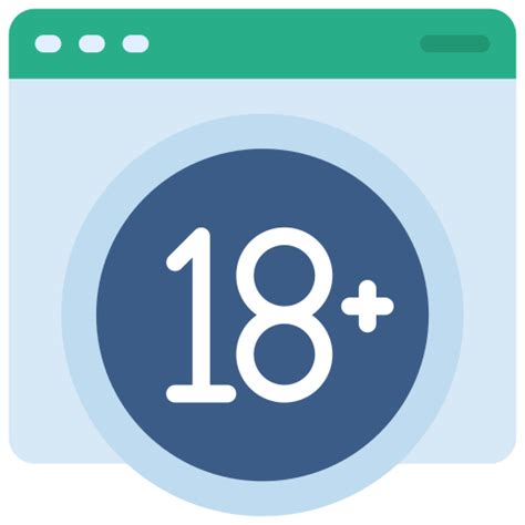 Age Limit Juicy Fish Flat Icon