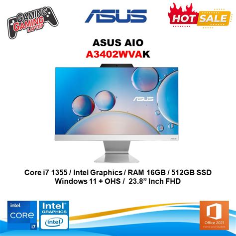 Jual Asus Aio Pc All In One A Wvak I Ram Gb Gb W Ohs Fhd Shopee Indonesia