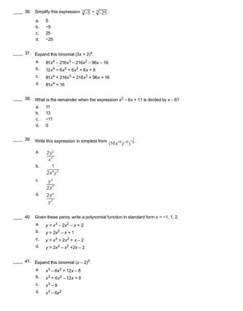 Solved 36 Simplify This Expression 25 A C 37 Expand This Chegg Com