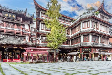 Picture From The Deserted Historic Old Town Of Shanghai With The