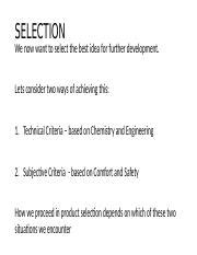 Lecture 4 SELECTION Pptx SELECTION We Now Want To Select The Best