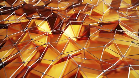 Background Of Moving Golden Triangles Infinitely Looped Animation