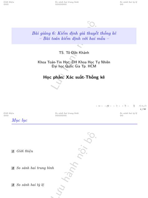 Lecture 06 Two Sample Test Pdf