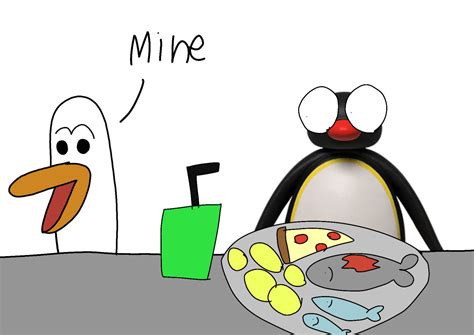 Pingu Gets Annoyed By A Bird By Aymanedrawings On Deviantart