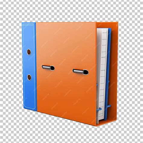 Premium Psd File Holder And Document Storage Binder Png On White