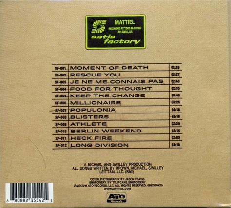 Mattiel Satis Factory Cd Kitoww