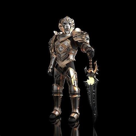 Anduin Wrynn Wow Battle For Azeroth Suit 3d Model Cgtrader