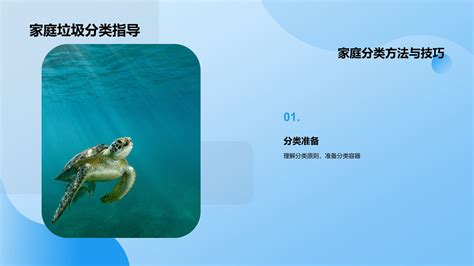 蓝色摄影风垃圾分类ppt模板 Islide