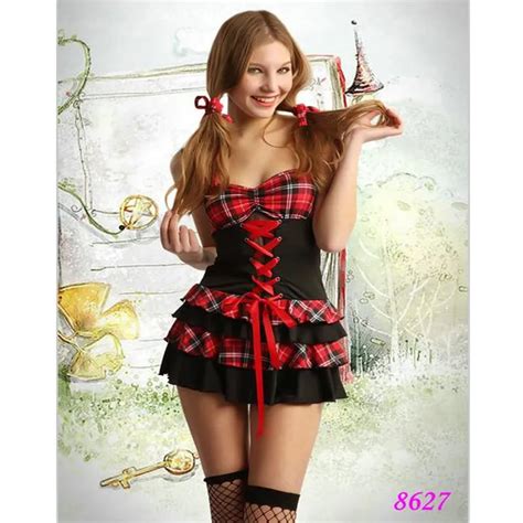Sexy School Girl Costumes Hot Erotic Student Uniform Fancy Maid Cosplay