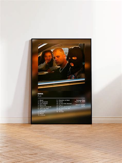 Album Poster Enna By Plk Rap Posters Album Cover Album Wall Art Custom Album Poster Rapper