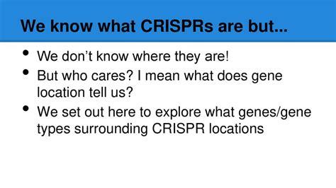CRISPRs And Tandem Repeats Ppt Download