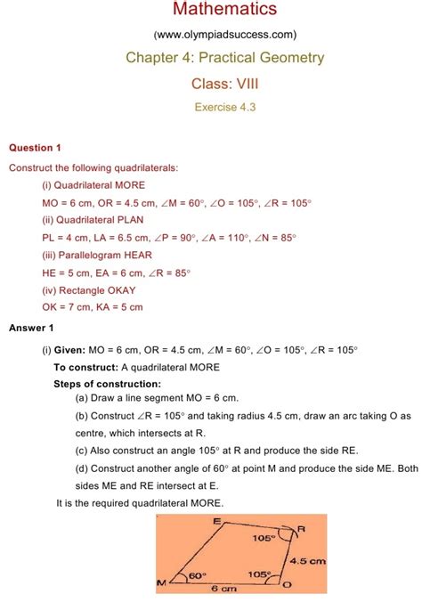 Ncert Solutions For Class 8 Maths Chapter 4 Exercise 3 Practical Porn